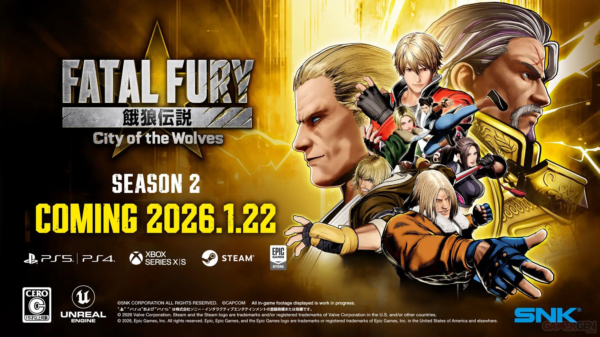 Fatal Fury: City of the Wolves, la saison 2 dévoile un casting mensuel ...