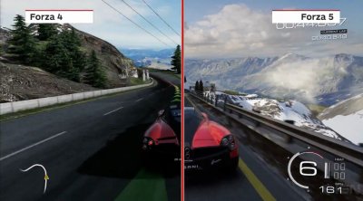 Forza 4 Vs Forza 5 : comparaison graphique en vidéo - GAMERGEN.COM