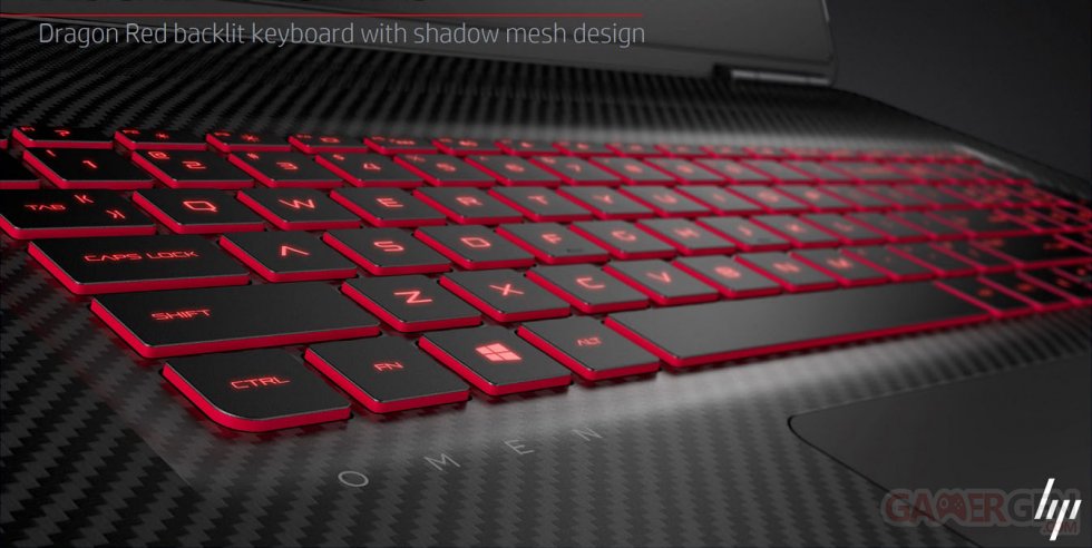 Image HP Omen Ordinateur portable clavier Dragon Red 2016 - GAMERGEN.COM
